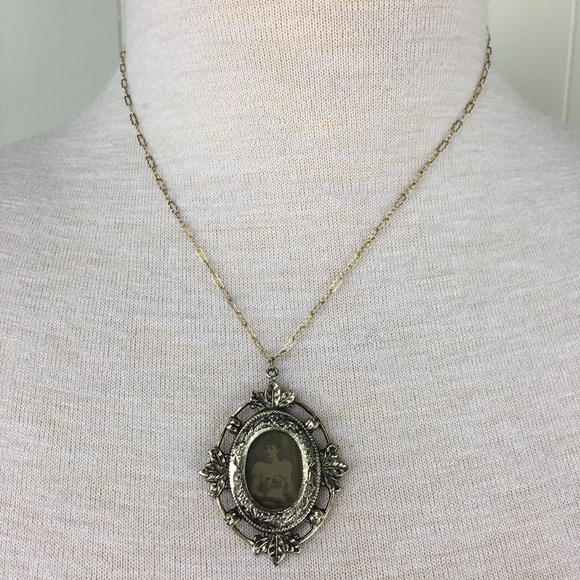 Vintage | Jewelry | Vintage Photo Portrait Pendant Necklace | Poshmark